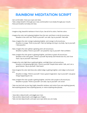 Rainbow Meditation for Kids - Dawn Selander for Kids