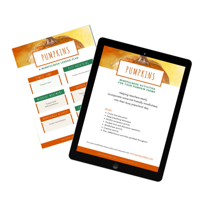 Mindfulness Activities for Your Pumpkin Theme - Dawn Selander